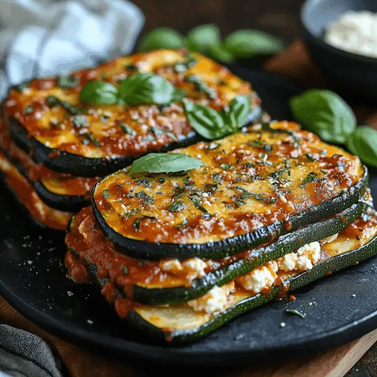 Delicious Layered Zucchini Ricotta Melts with Marinara - Tasty with Lara