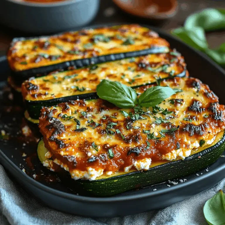 Delicious Layered Zucchini Ricotta Melts with Marinara - Tasty with Lara