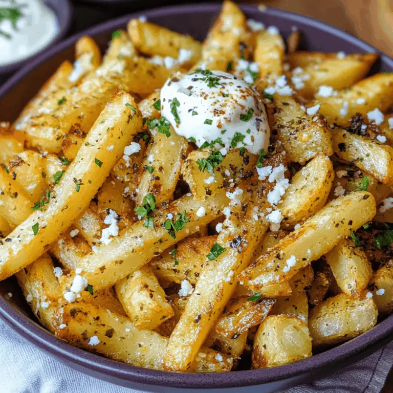 The Ultimate Crispy Homemade Greek Fries Recipe - Tasty with Lara