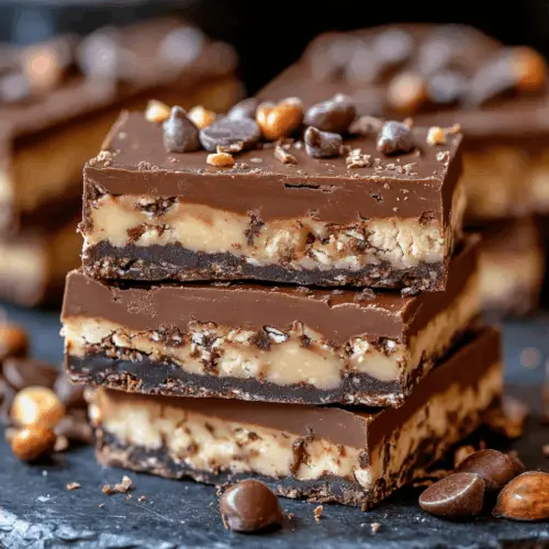 No Bake Crispy Snickers Bars - Tasty with Lara