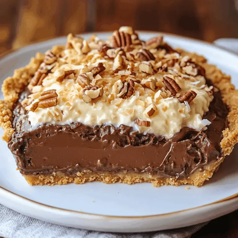 Easy No-Bake German Chocolate Pie: A Deliciously Simple Dessert - Tasty with Lara