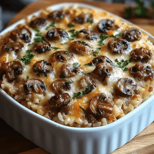 Ultimate Creamy Beef & Mushroom Rice Bake - Tasty with Lara