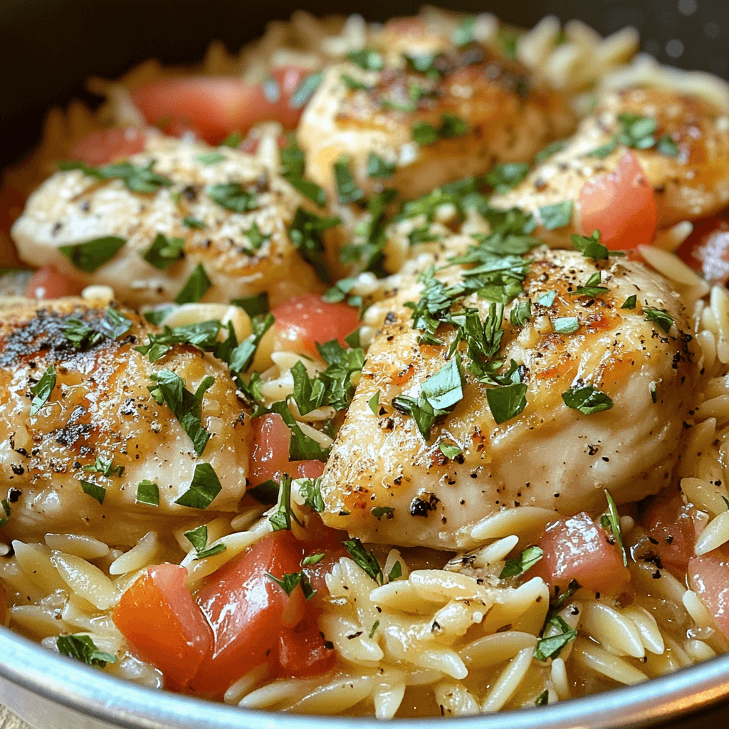One Pot Chicken Orzo: A Delicious and Easy Meal - Tasty with Lara