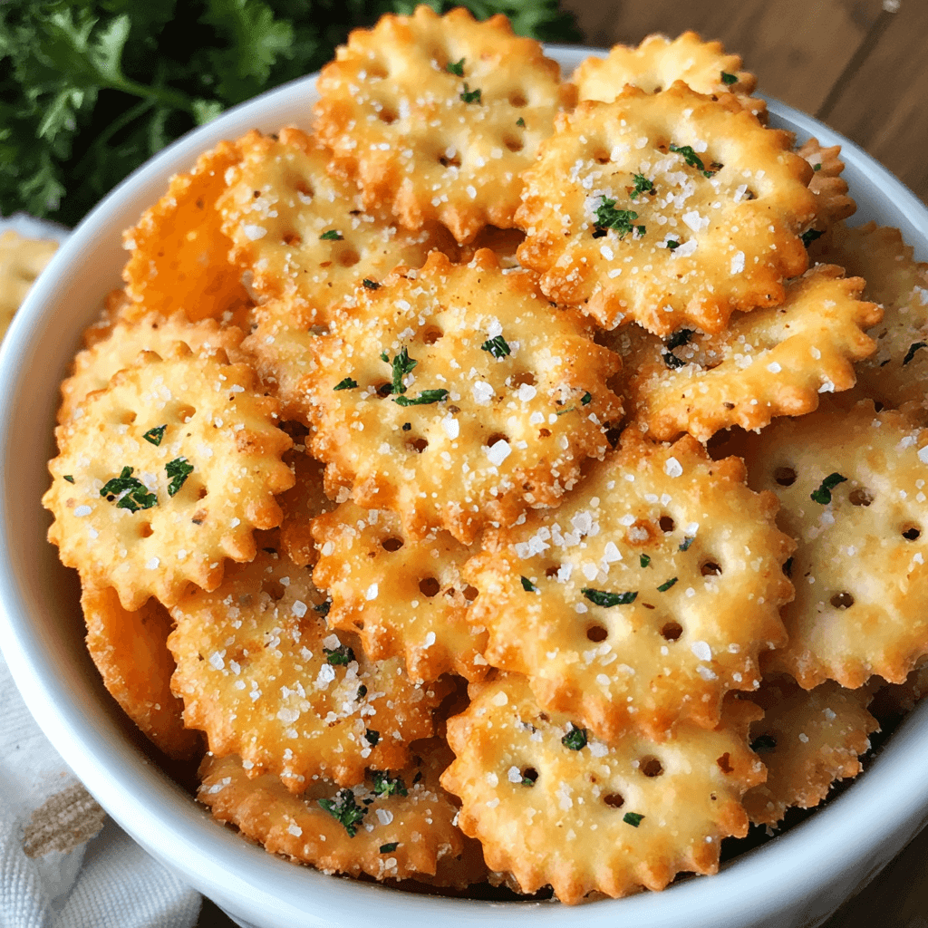 Cheesy Garlic Ritz Bits: Irresistible Snack Heaven - Tasty with Lara