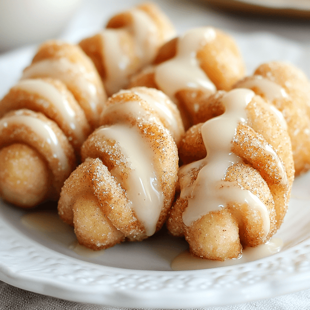 Cinnamon Spice Mini Koeksisters with Creamy Maple Glaze - Tasty with Lara