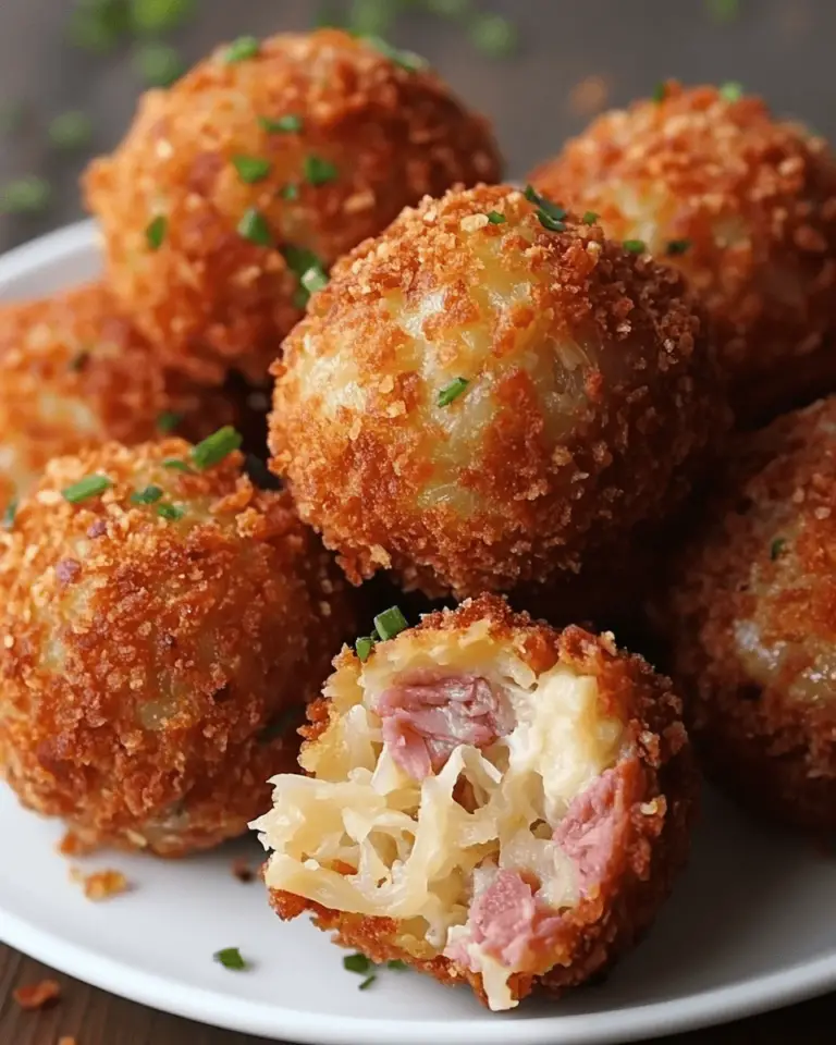 Crispy Reuben Balls - Tasty with Lara