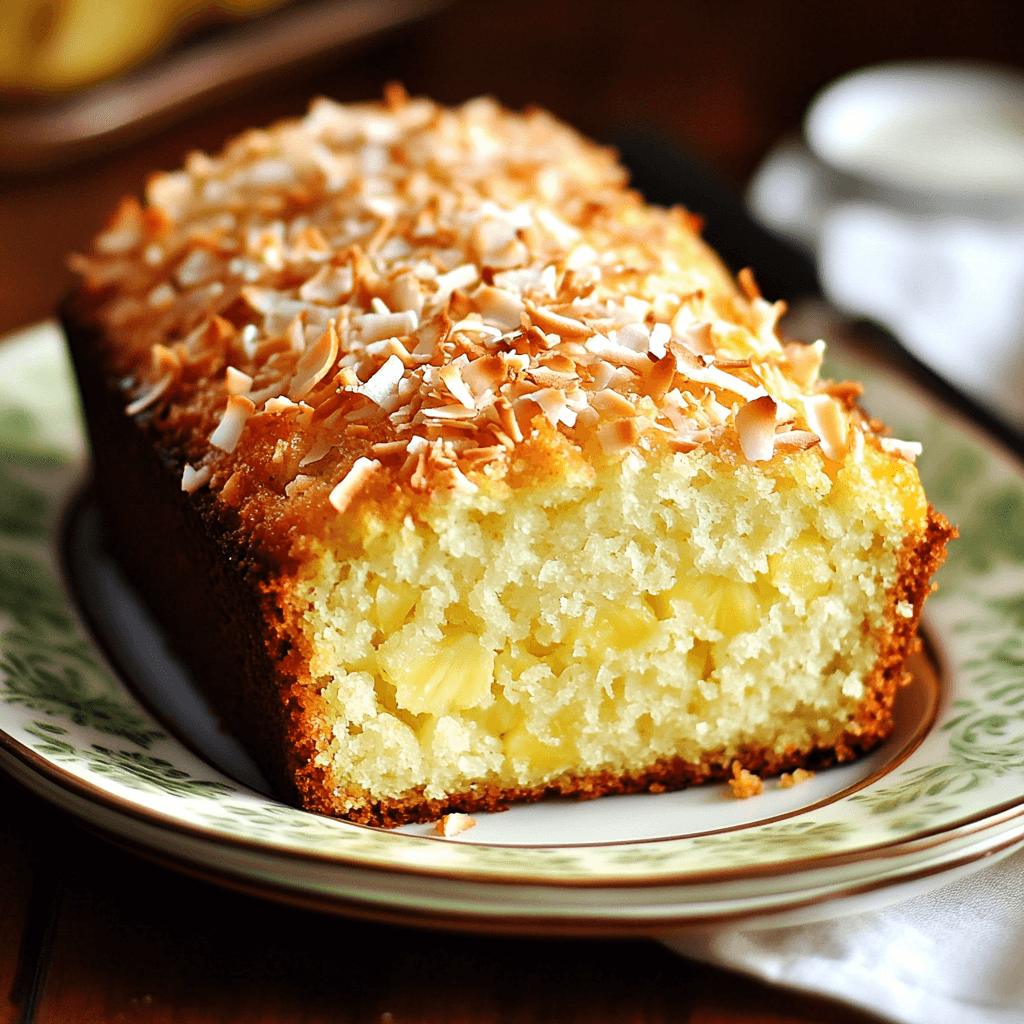 Pineapple Coconut Bread - Tasty with Lara