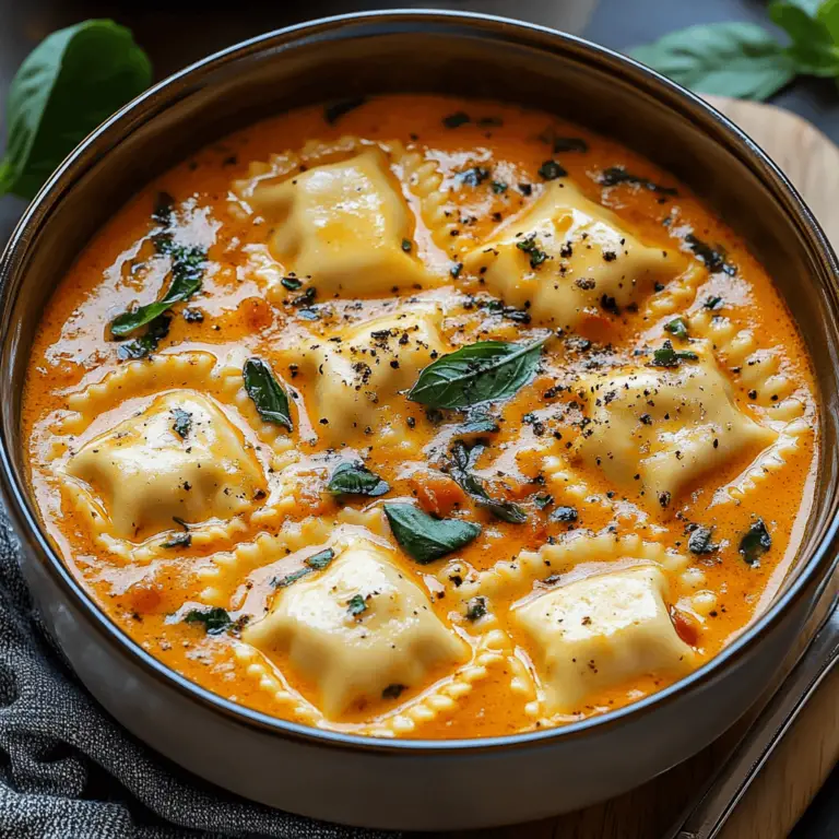 Creamy Tuscan Ravioli Soup: A Cozy Comfort Meal