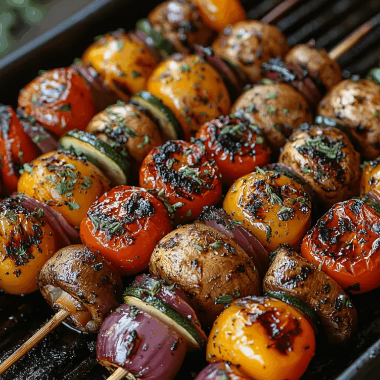 Delicious & Easy Grilled Veggie Skewers - Tasty with Lara