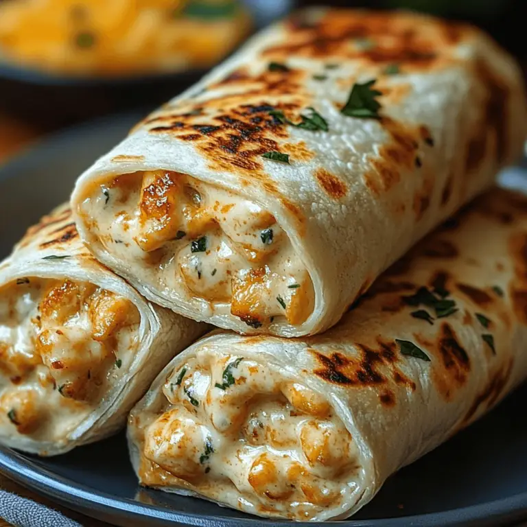 Cheesy Garlic Chicken Wraps: Flavor Packed & Easy Recipe