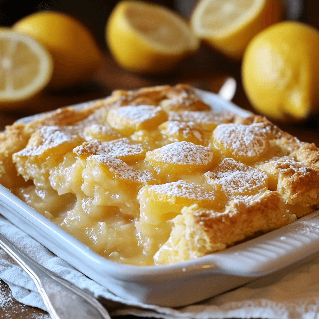 Magical Lemon Cobbler: A Delightful Dessert Recipe