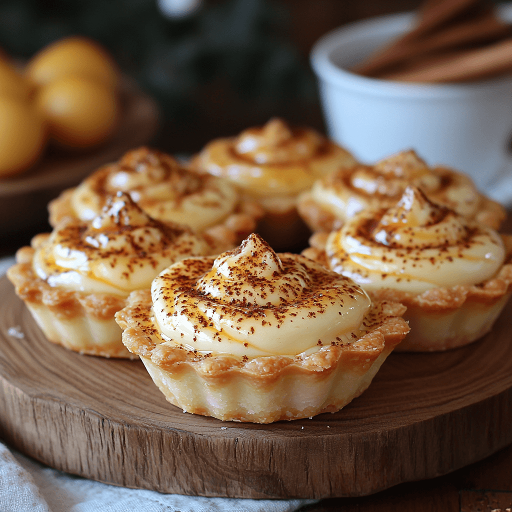 Irresistibly Creamy Mini Milk Tart Tarts - Tasty with Lara