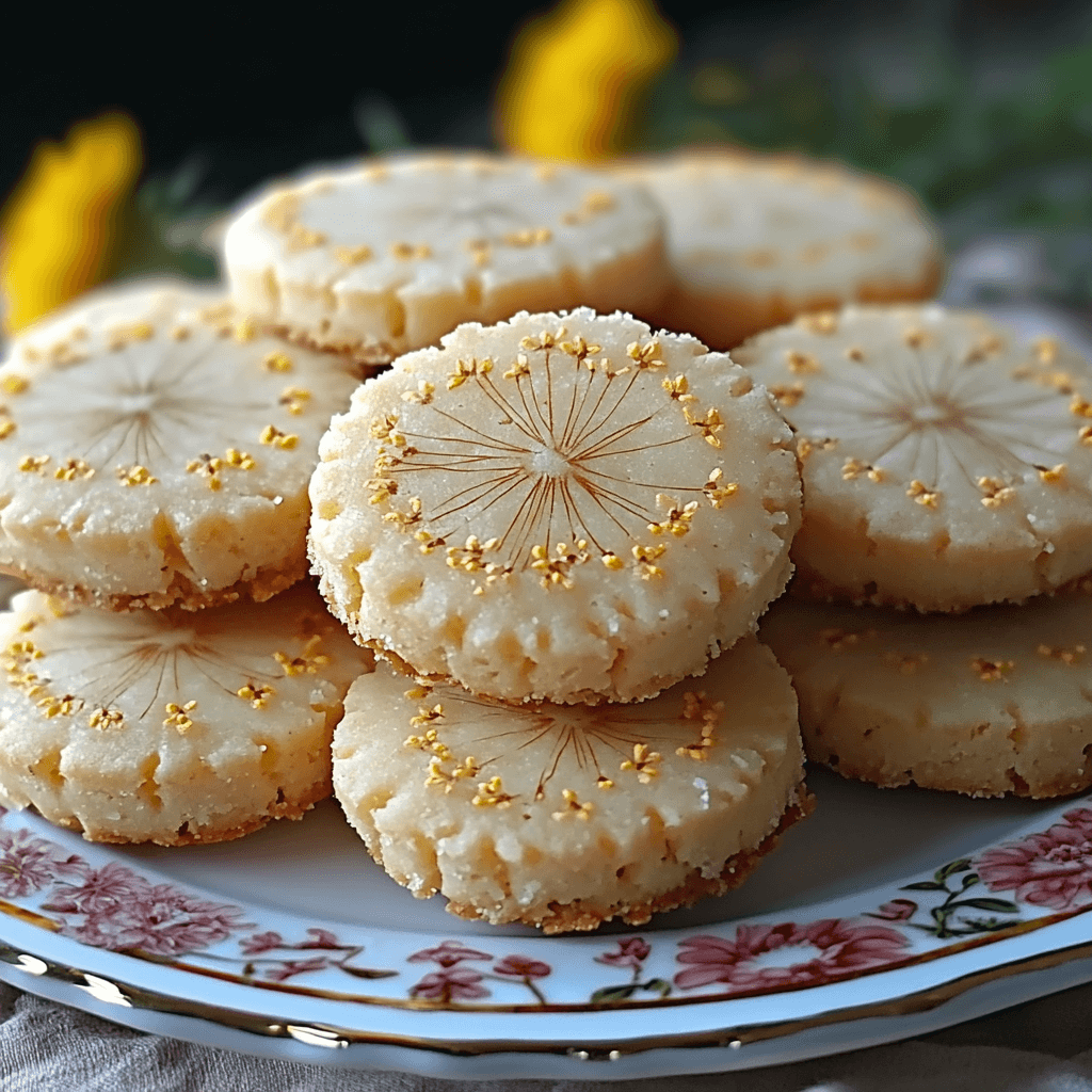 Shortbread Dandelion Cookies: A Unique Floral Treat