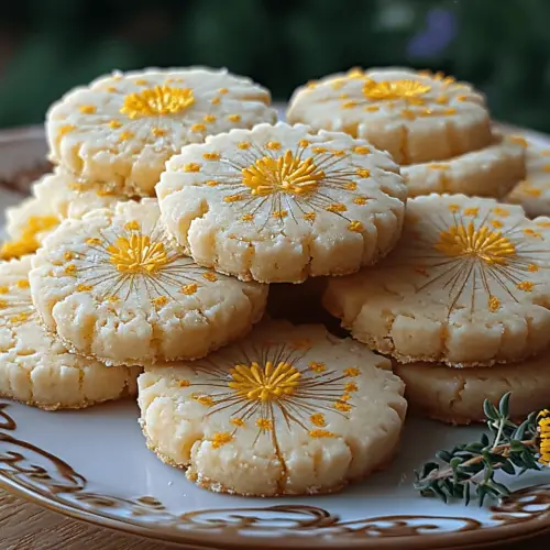 Shortbread Dandelion Cookies: A Unique Floral Treat