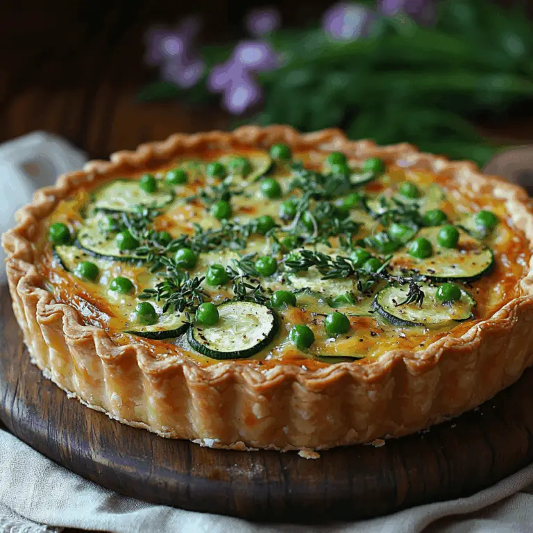 Spring Vegetable Quiche - Tasty with Lara