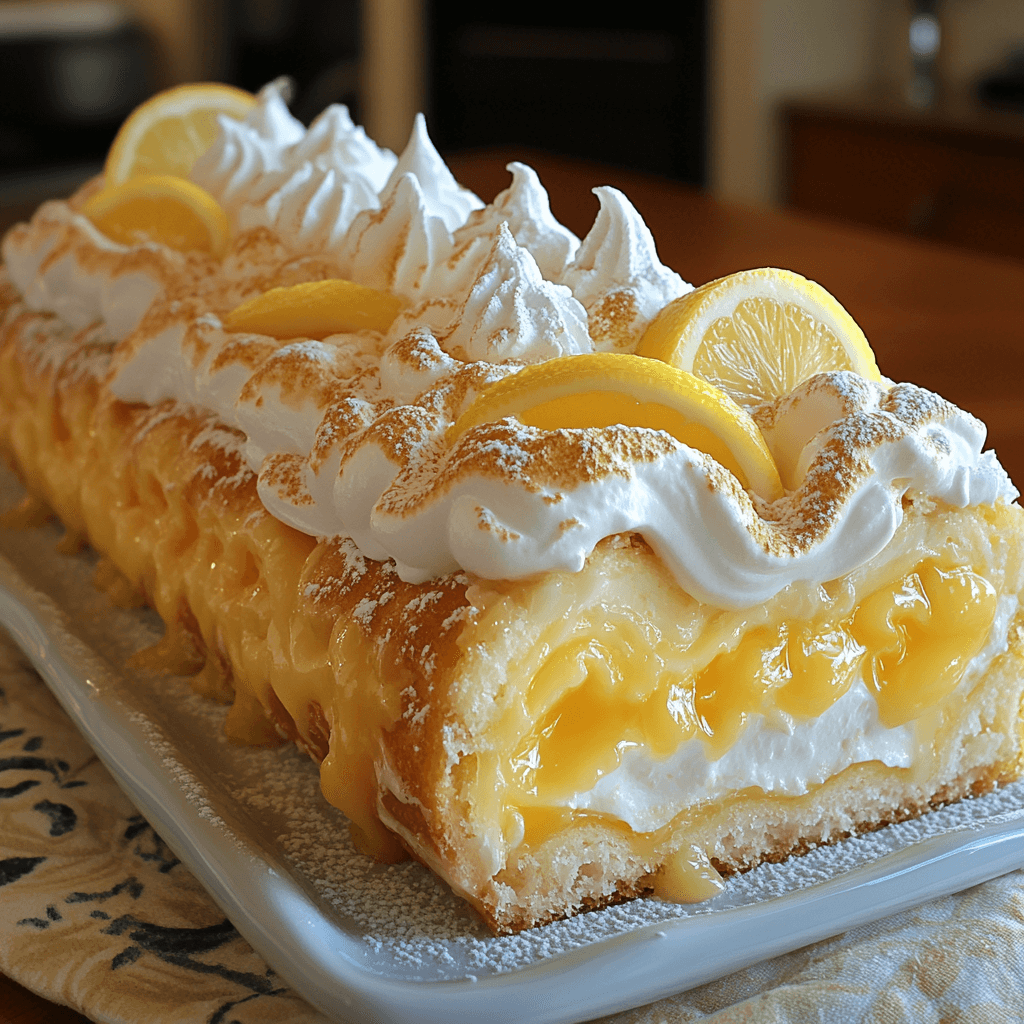 Lemon Meringue Roulade - Tasty with Lara