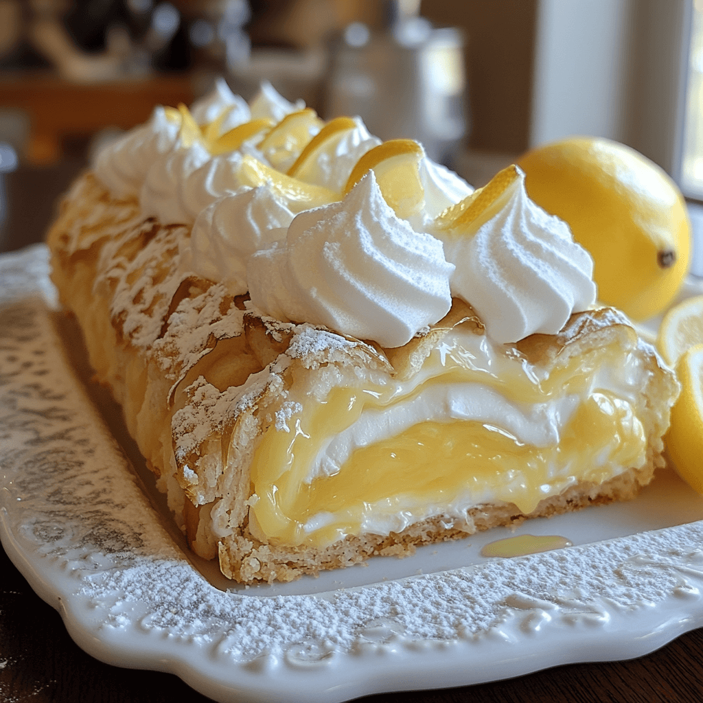 Lemon Meringue Roulade - Tasty with Lara