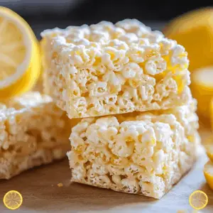 Delicious Lemon Rice Krispie Treats - Tasty with Lara