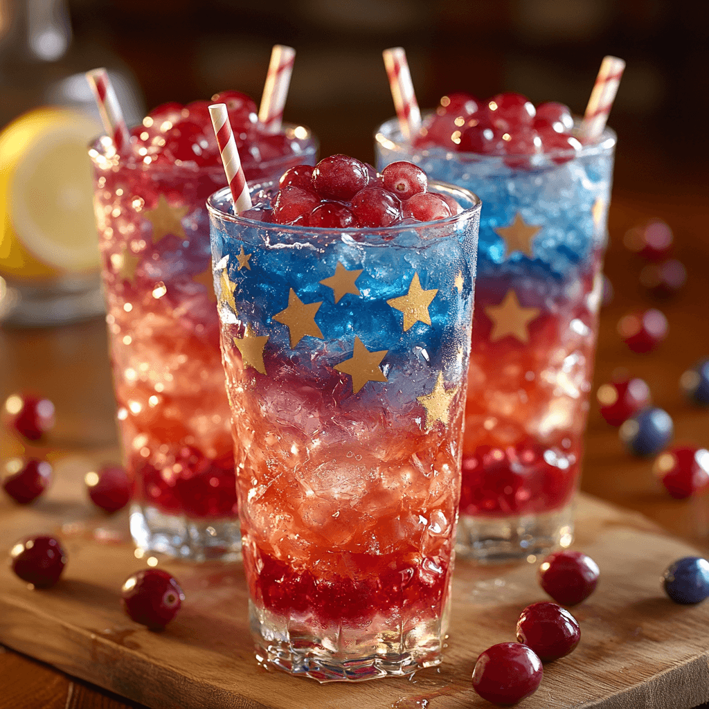 Layered Patriotic Punch | Kid-Friendly 4th of July Drink - Tasty with Lara