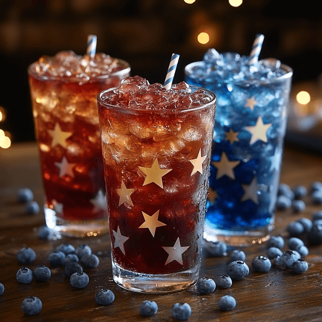 Layered Patriotic Punch | Kid-Friendly 4th of July Drink - Tasty with Lara
