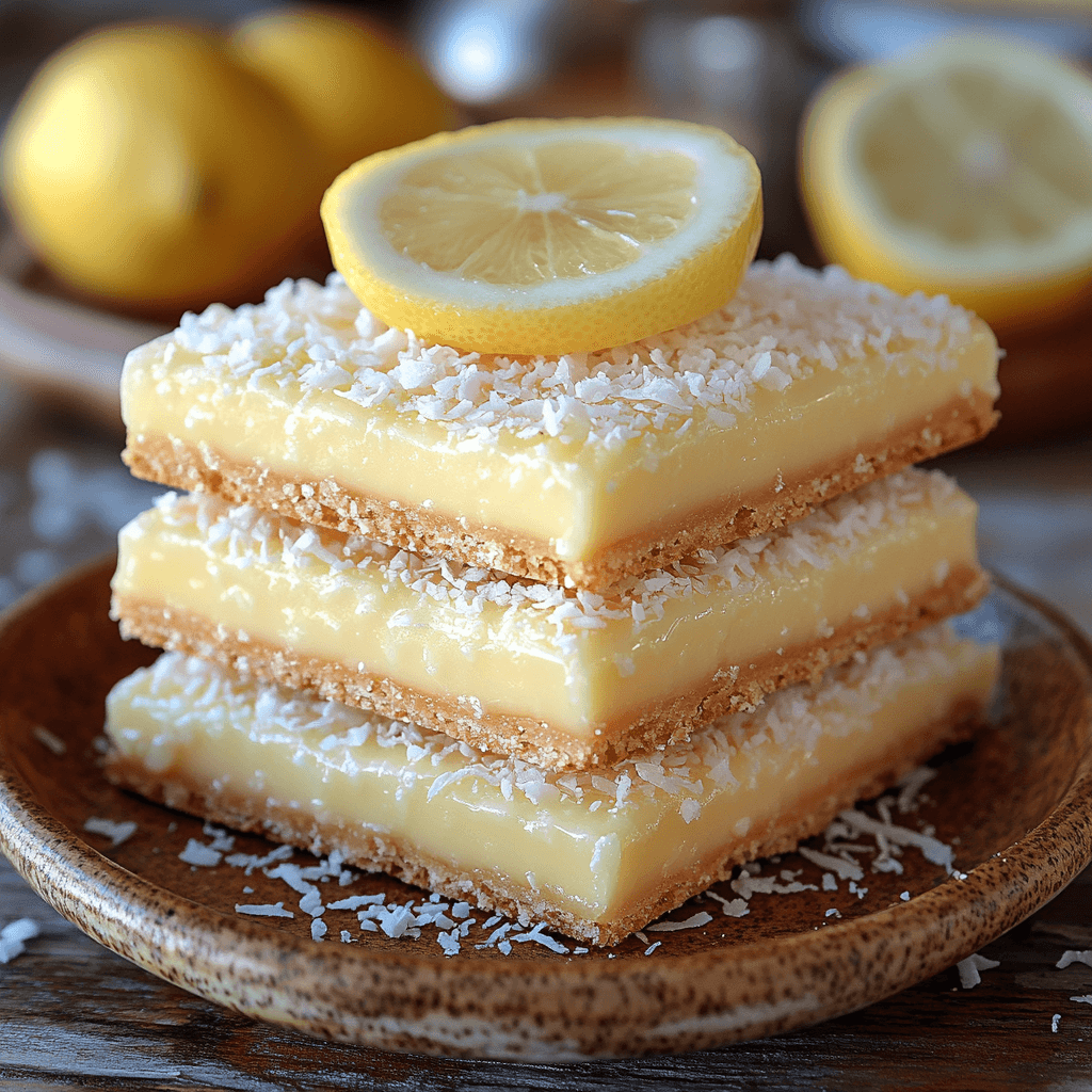 No-Bake Lemon Coconut Fridge Slice - Tasty with Lara