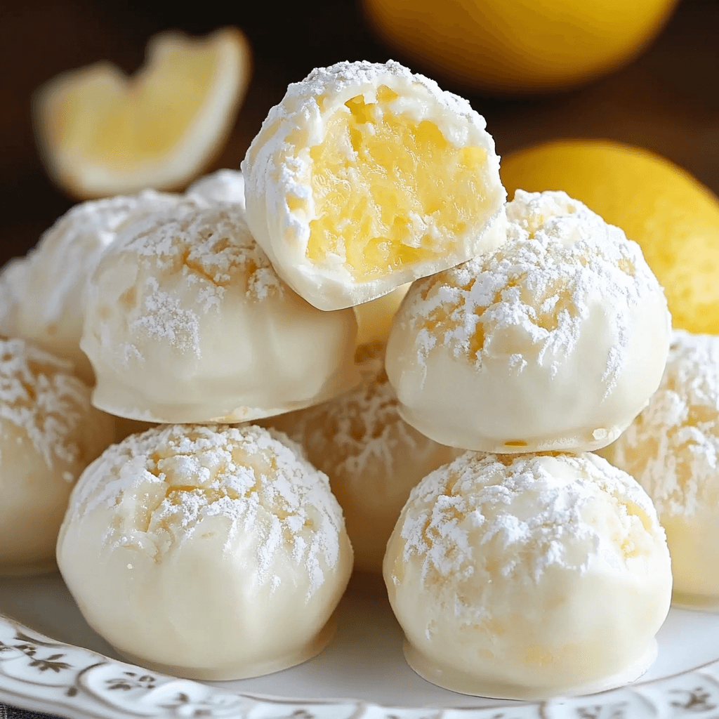 WHITE CHOCOLATE LEMON TRUFFLES! - Tasty with Lara