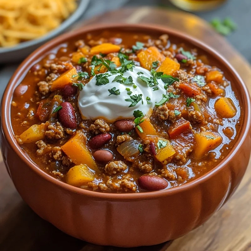 Cozy Fall Harvest Pumpkin Chili Recipe