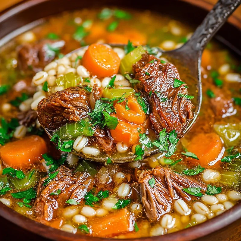 Easy & Cozy Beef Barley Soup Recipe for Fall | Delicious Comfort Food