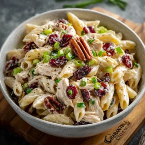 Leftover Turkey Cranberry Pasta Salad | Quick & Easy Comfort Food Recipe