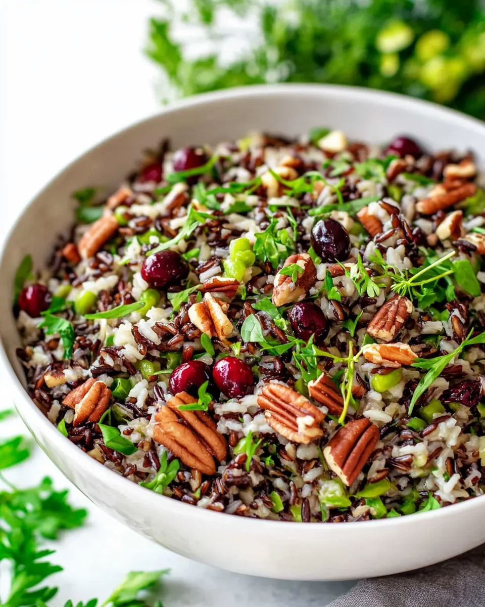 Wild Rice Salad with Cranberries & Pecans: Easy Holiday Delight - Tasty ...
