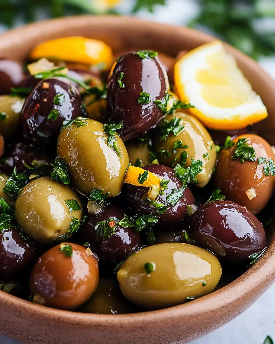 Marinated Olives with Herbs: Zesty Bites That Wow You! - Tasty with Lara