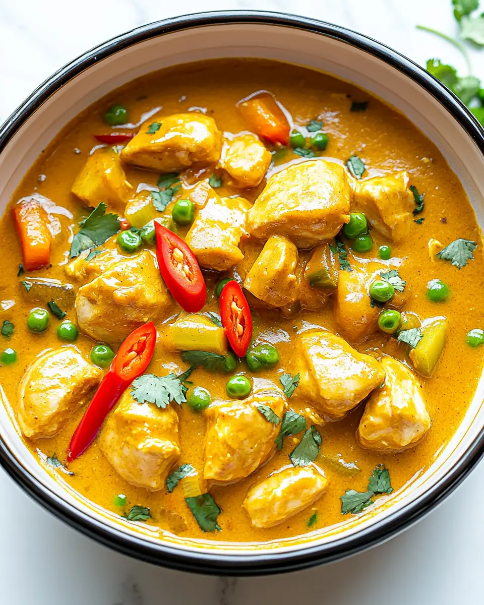 Dump and Go Crockpot Coconut Curry Chicken Blissfully Easy - Tasty with ...