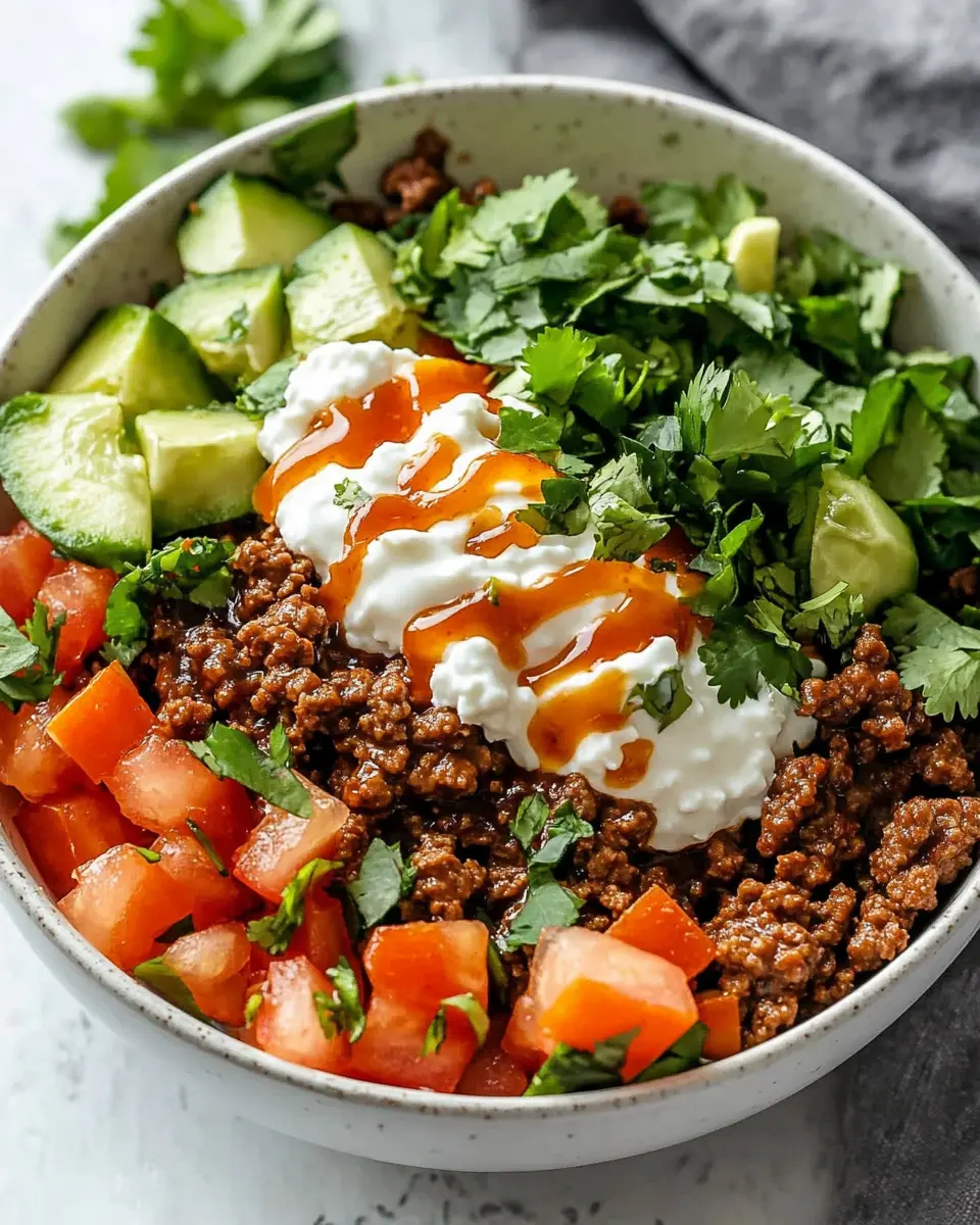 Viral Cottage Cheese Taco Bowl: Bold Beef & Sweet Heat Bliss - Tasty ...