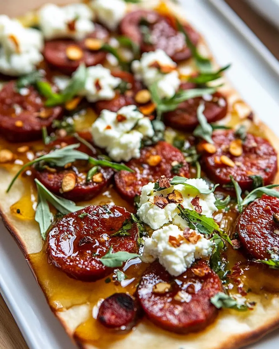 Chorizo Honey Goat Cheese Flatbread: The Irresistibly Bold Bite - Tasty ...